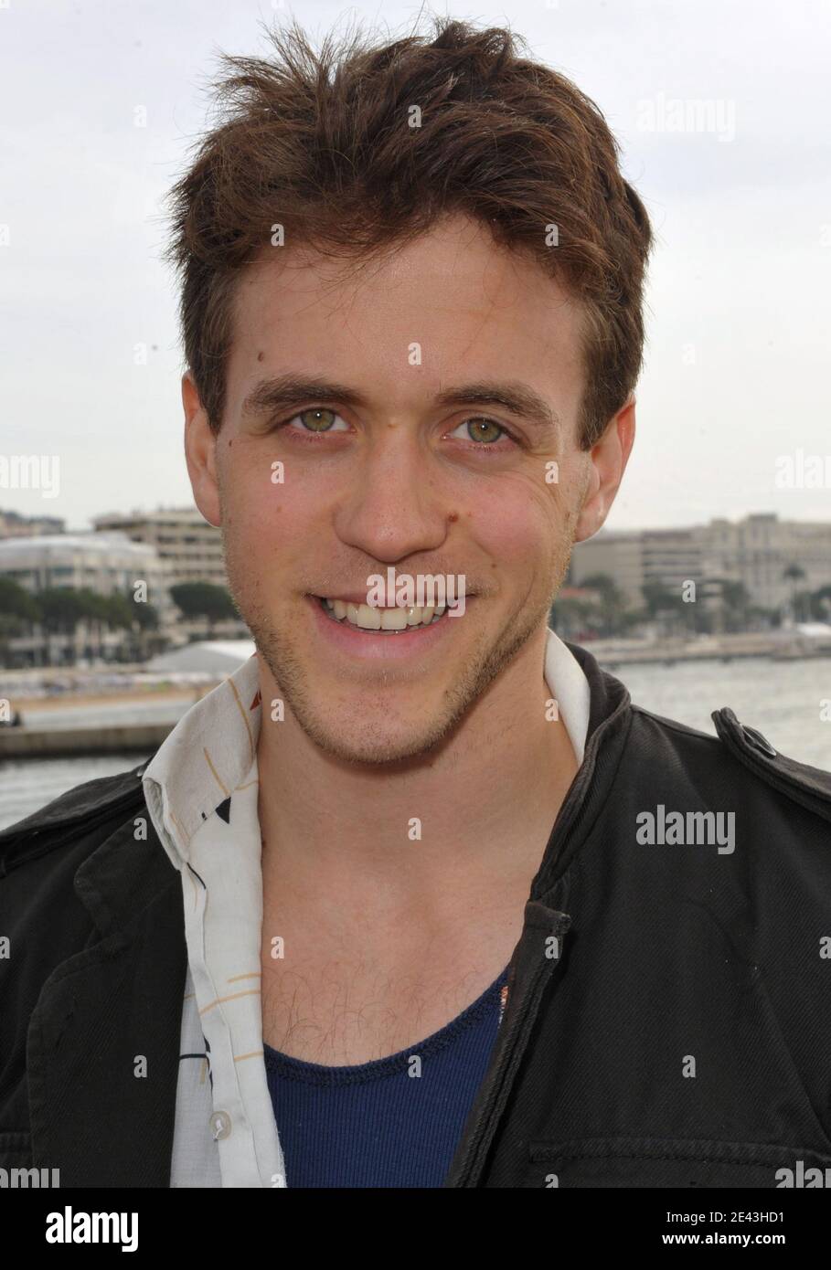 Australian actor Ashley Zukerman poses during the MIP TV in Cannes ...