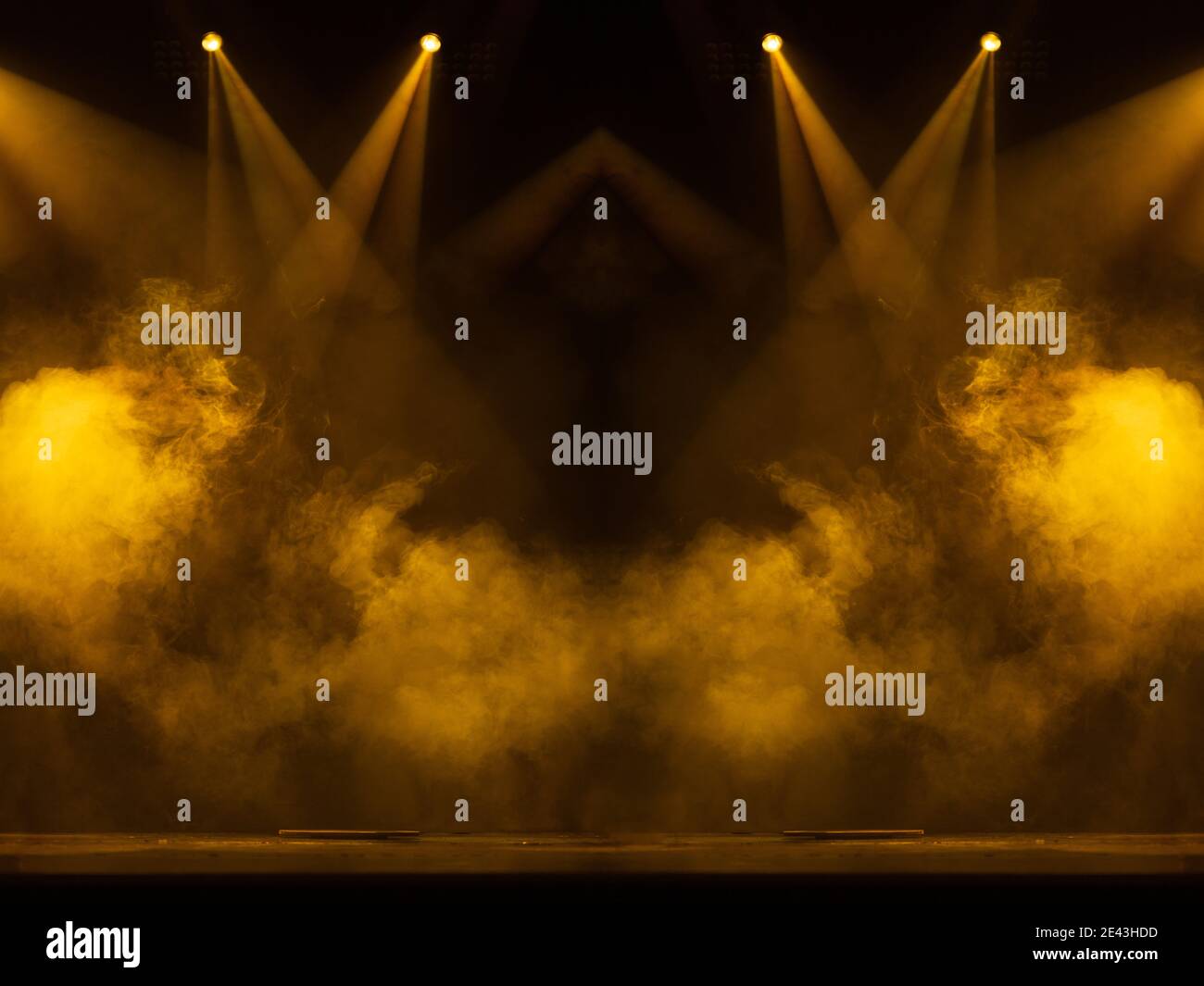 Stage light and smoke on stage, lighting and spotlights Stock Photo - Alamy