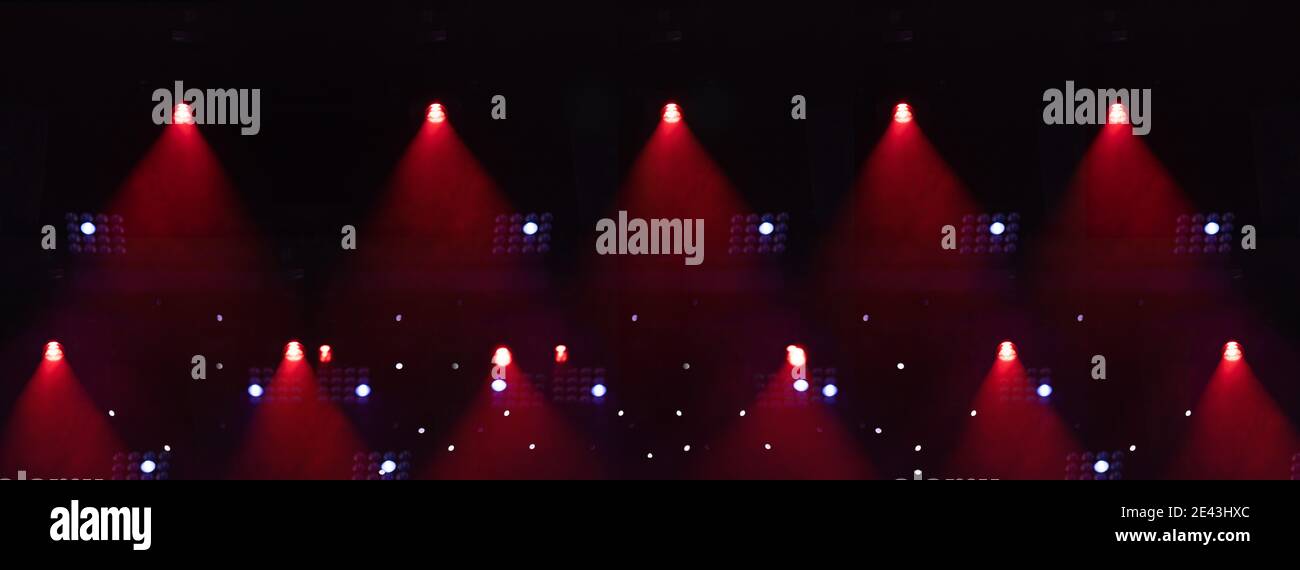 Stage light and smoke on stage, lighting and spotlights Stock Photo - Alamy