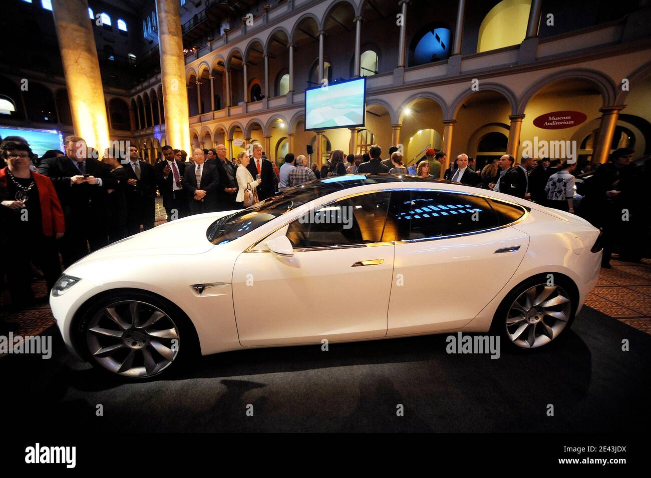 Unveiling of the first mass-produced all-electric car in history, the ...