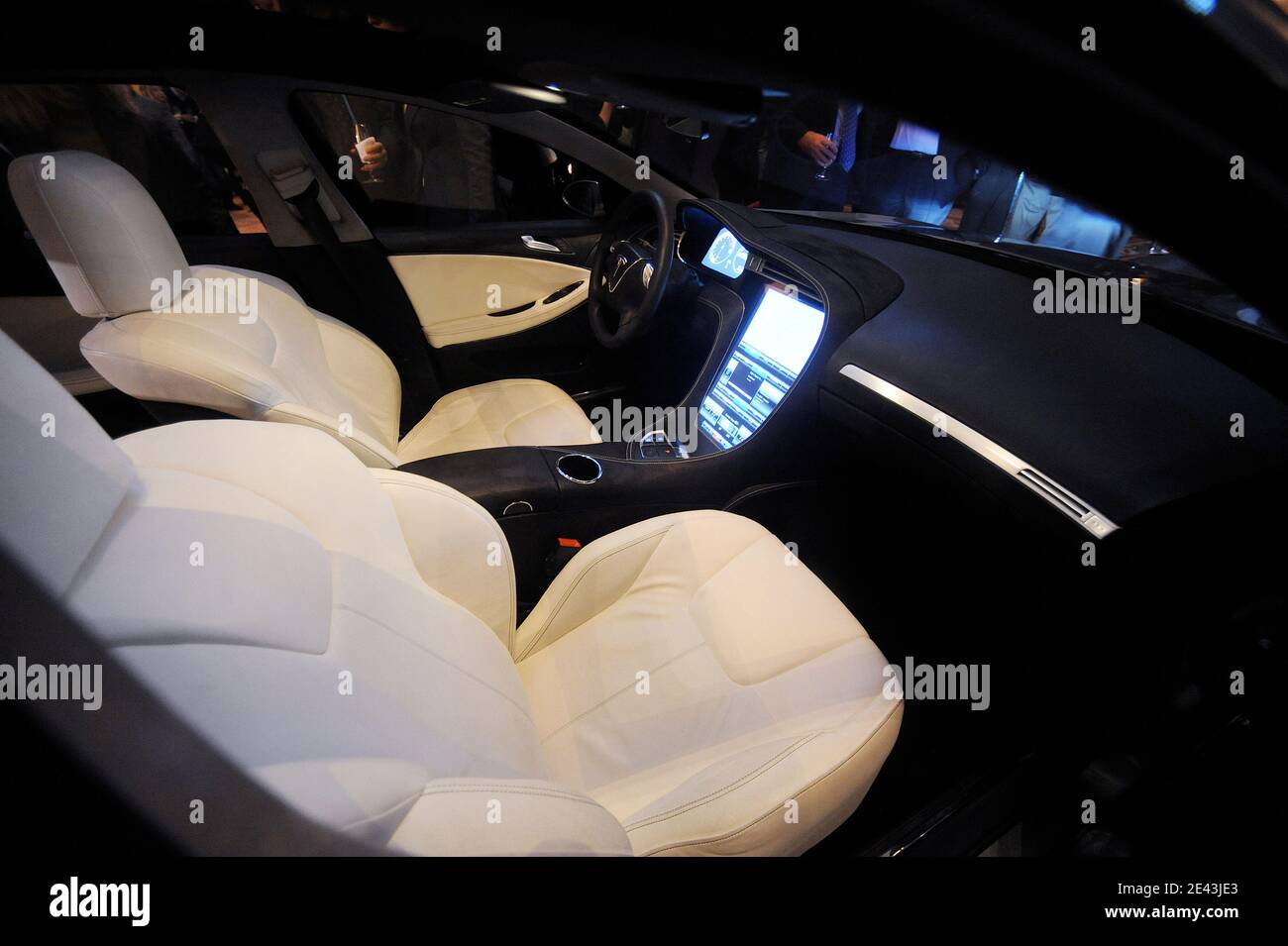 Unveiling of the first mass-produced all-electric car in history, the ...