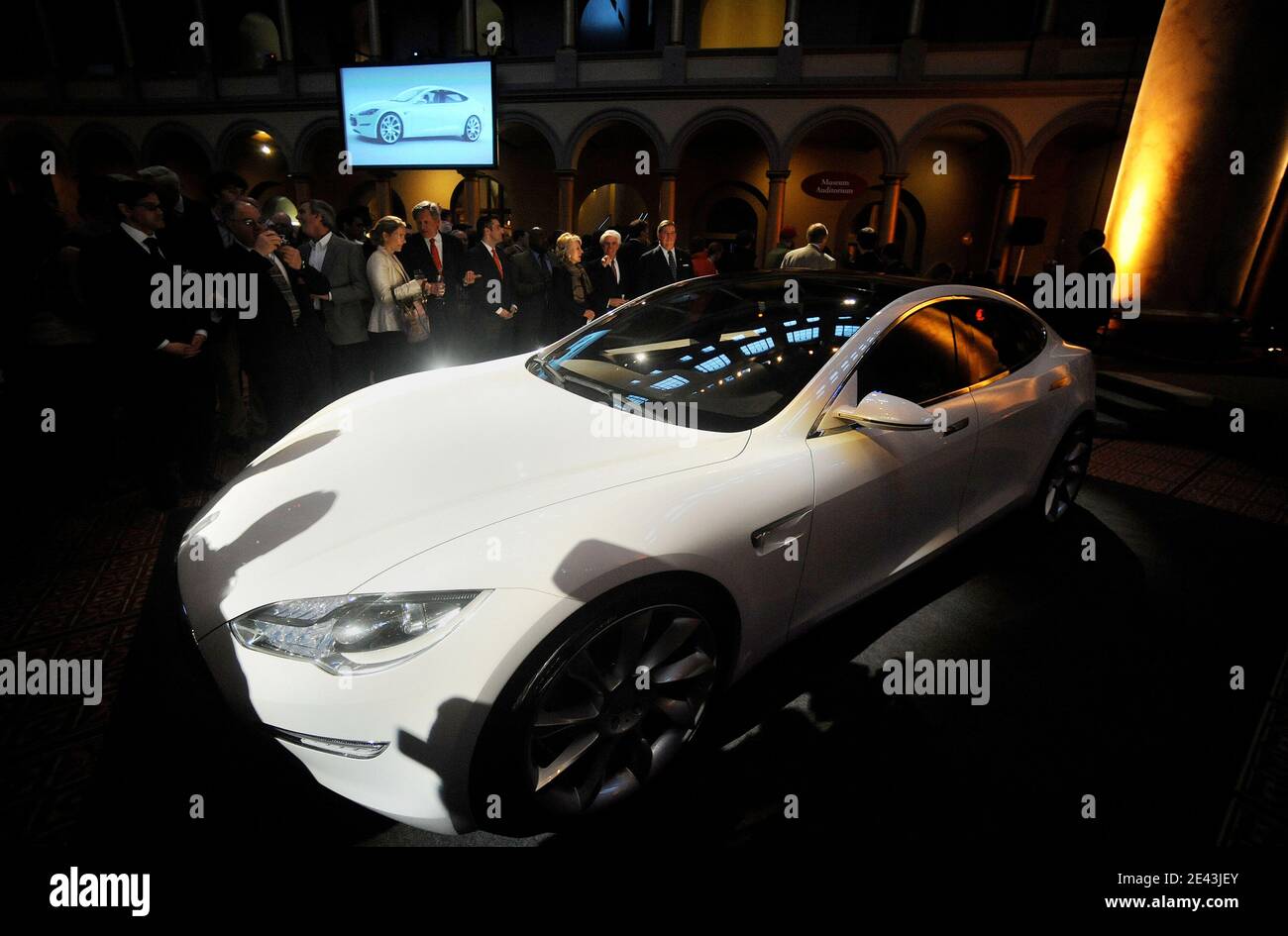 Unveiling of the first mass-produced all-electric car in history, the ...