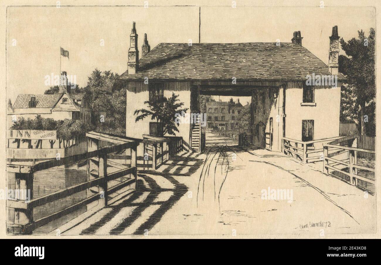 Edwin Edwards, 1823â€“1879, British, Fulham Bridge Tavern, 1872 ...