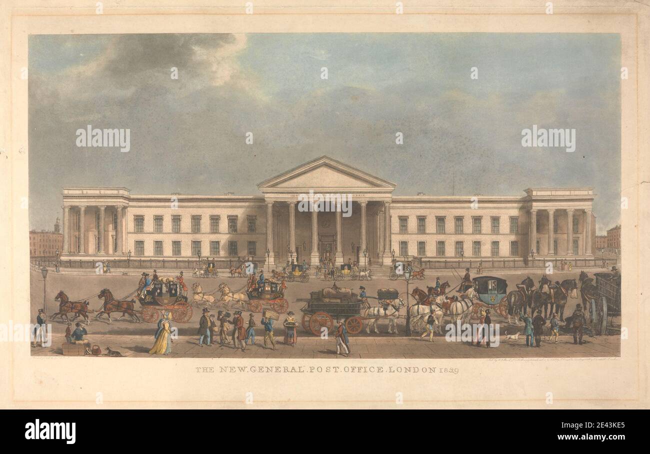 James Pollard, 1792â€“1867, British, The New General Post Office ...