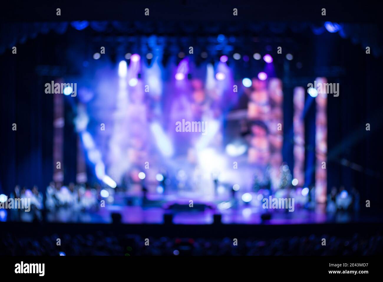 Texture blur and defocus, background for design. Stage light at a ...