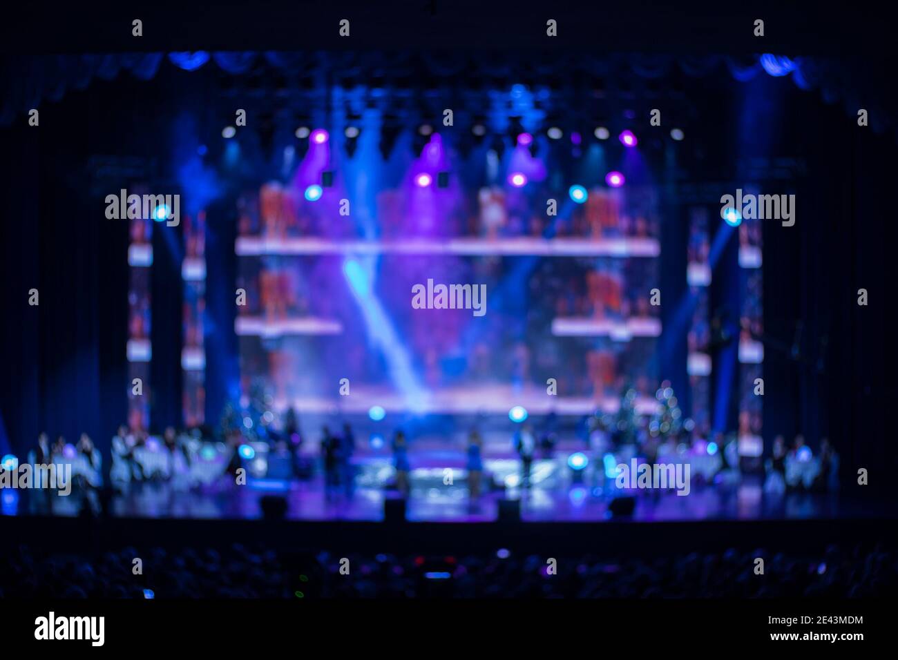 Texture blur and defocus, background for design. Stage light at a ...