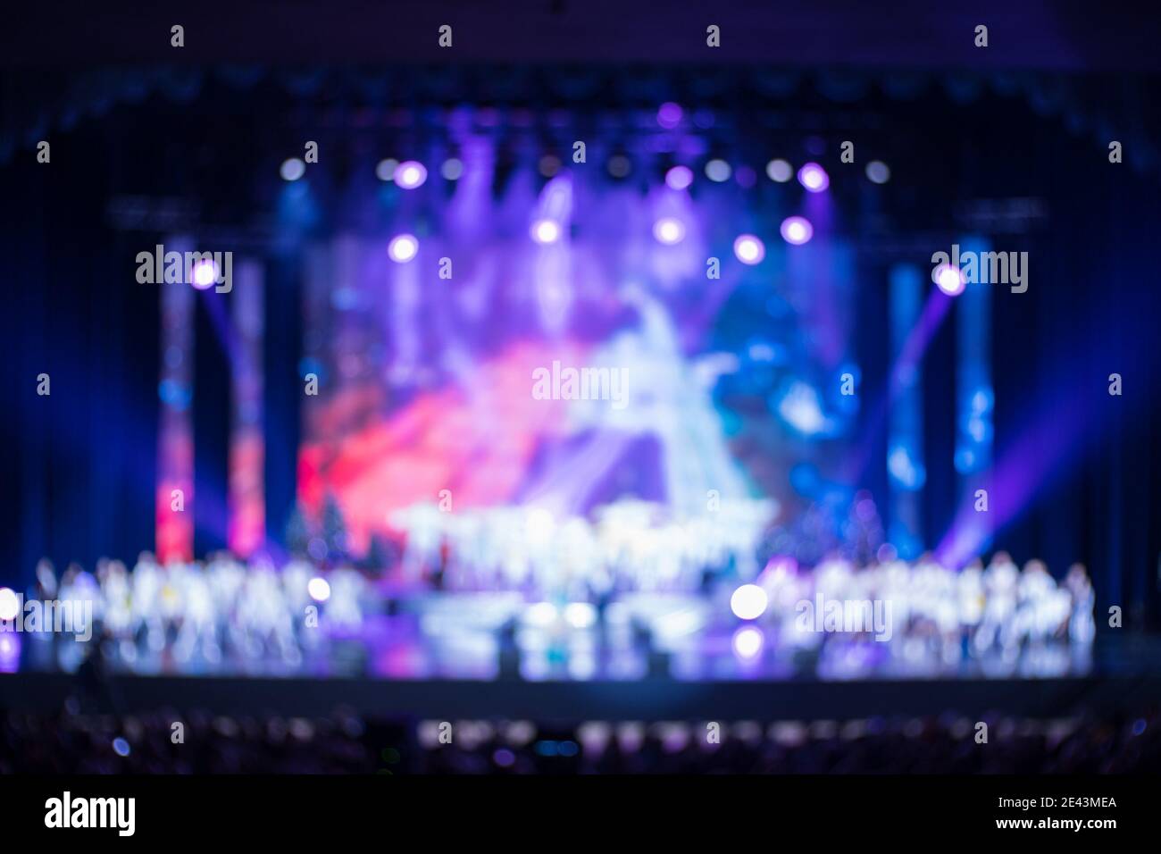 Texture blur and defocus, background for design. Stage light at a ...