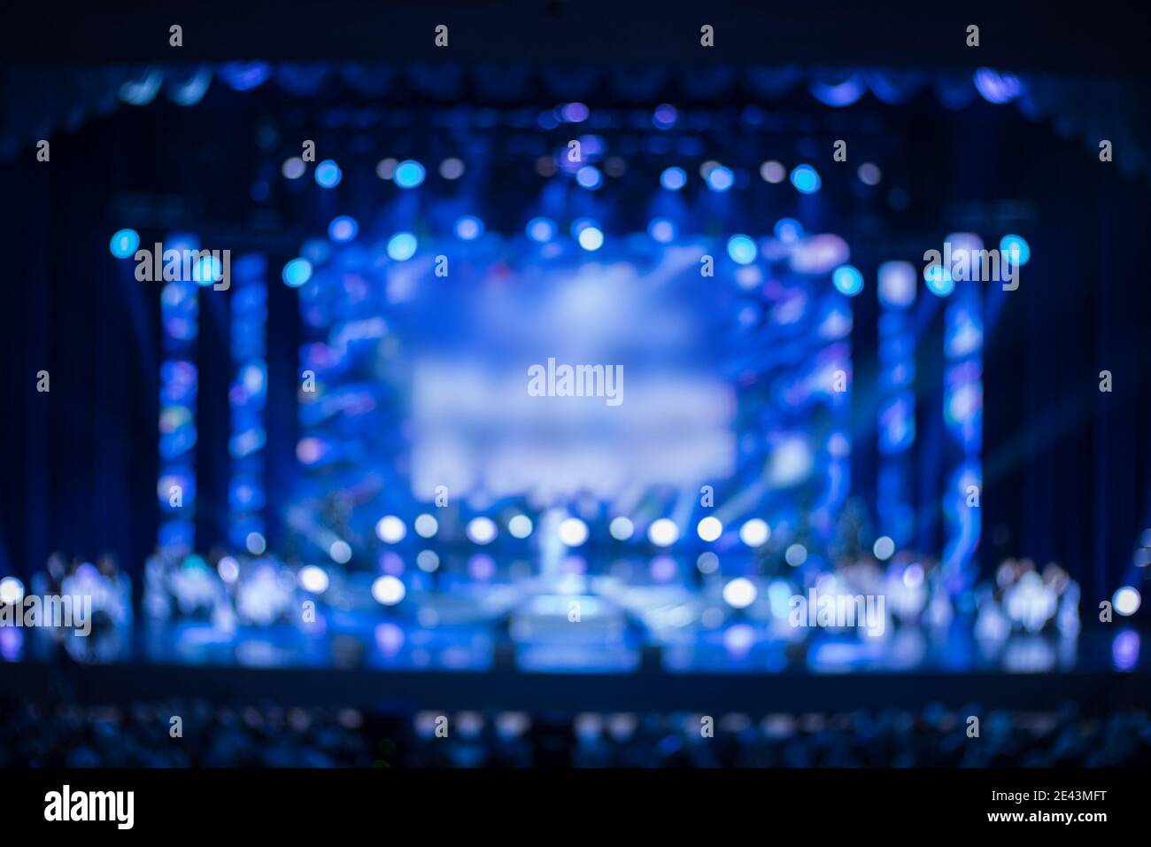 Texture blur and defocus, background for design. Stage light at a ...