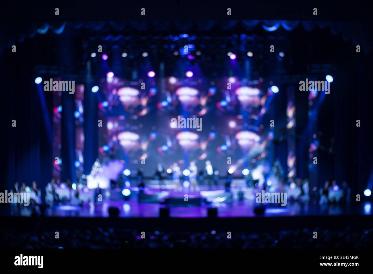 Texture blur and defocus, background for design. Stage light at a ...