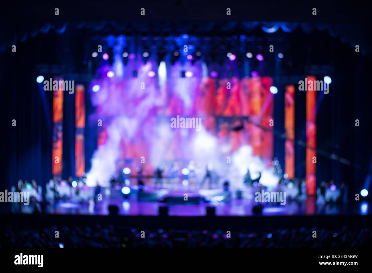 Texture blur and defocus, background for design. Stage light at a ...