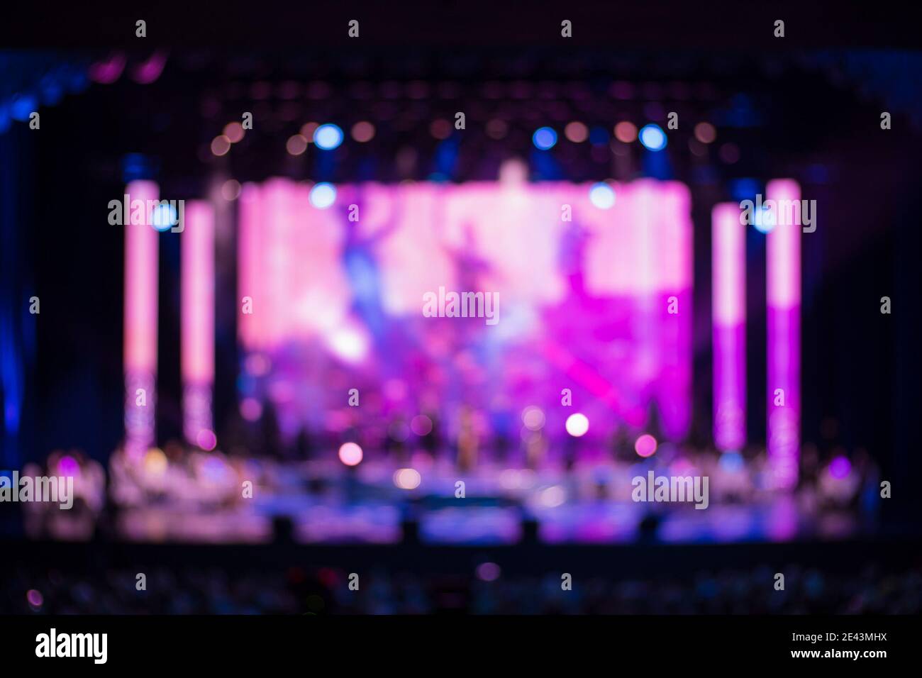 Texture blur and defocus, background for design. Stage light at a ...