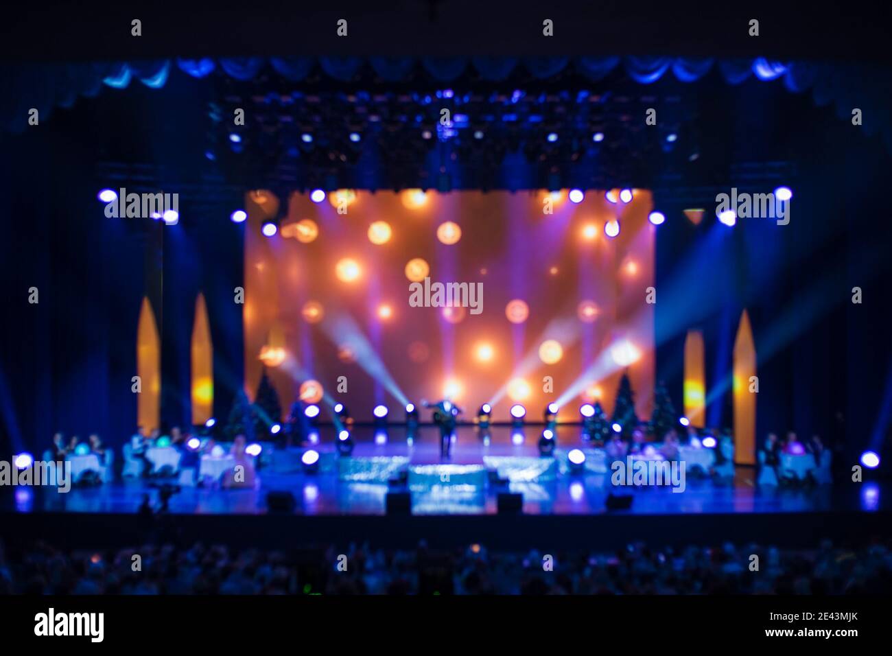 Texture blur and defocus, background for design. Stage light at a ...