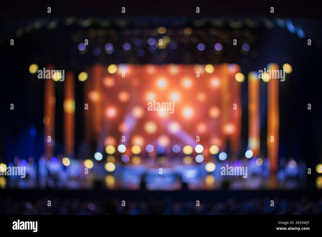 Texture blur and defocus, background for design. Stage light at a ...