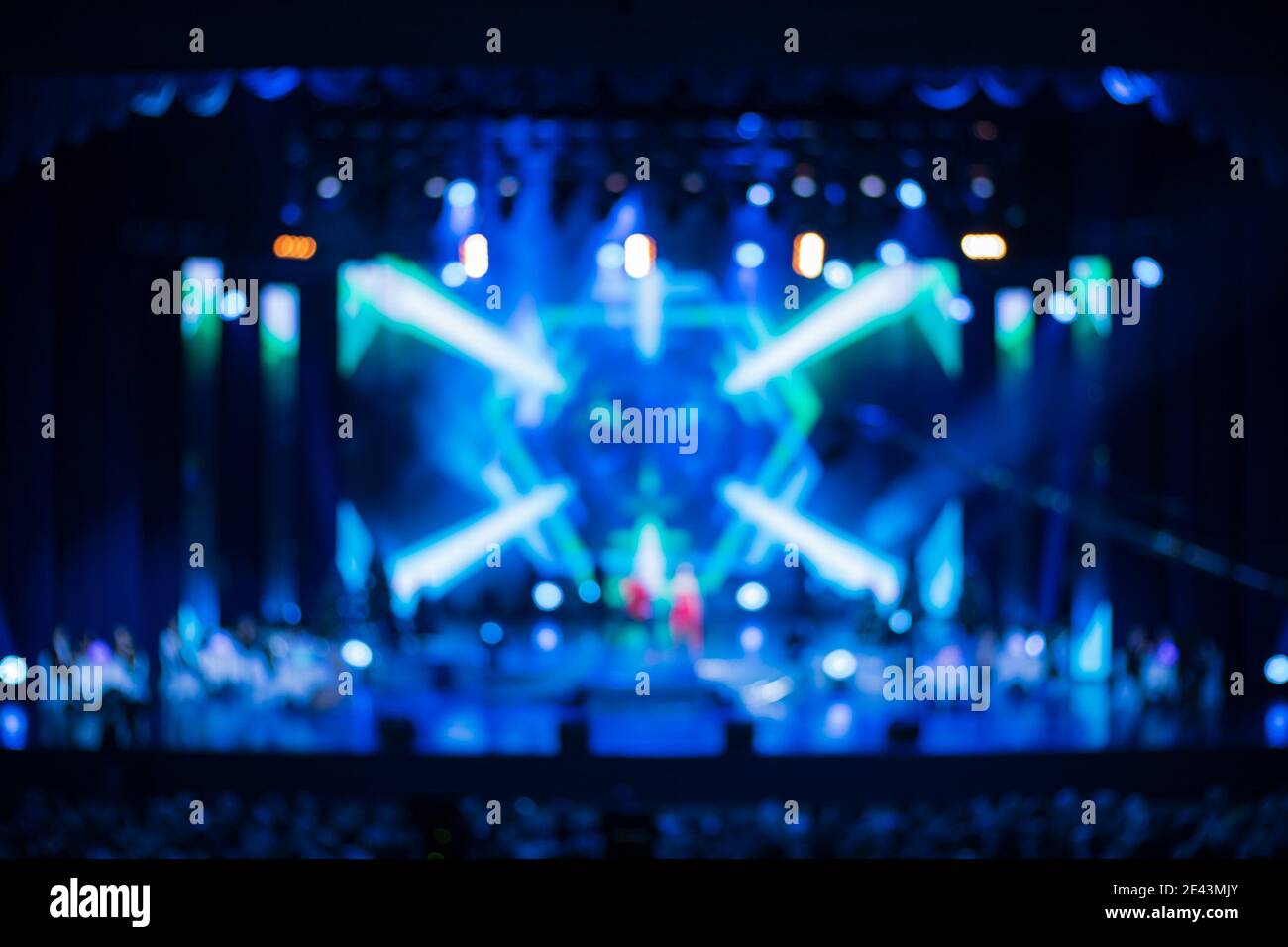 Texture blur and defocus, background for design. Stage light at a ...