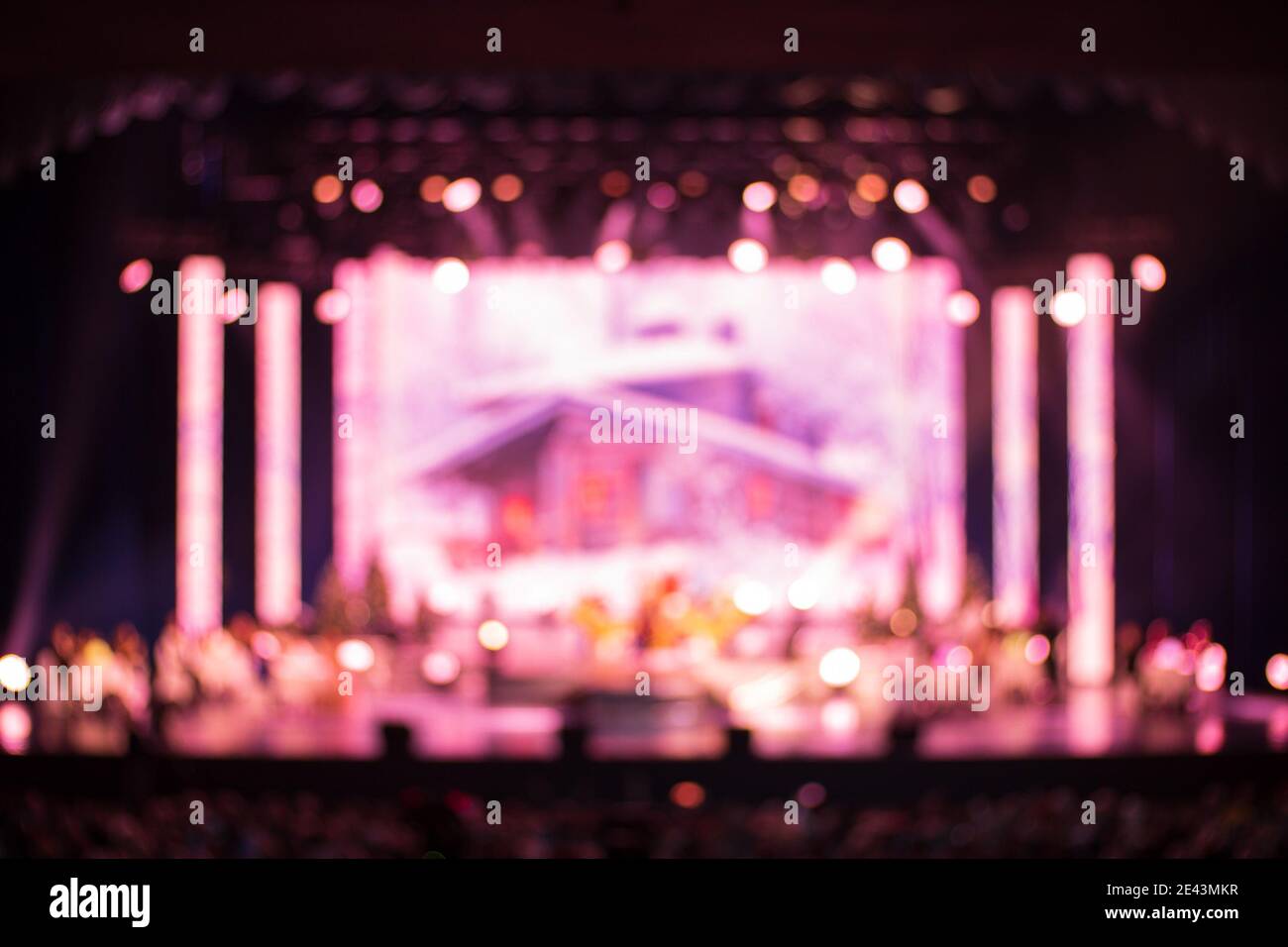 Texture blur and defocus, background for design. Stage light at a ...