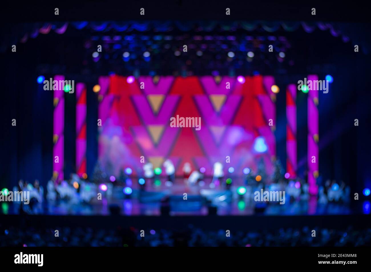 Texture blur and defocus, background for design. Stage light at a ...