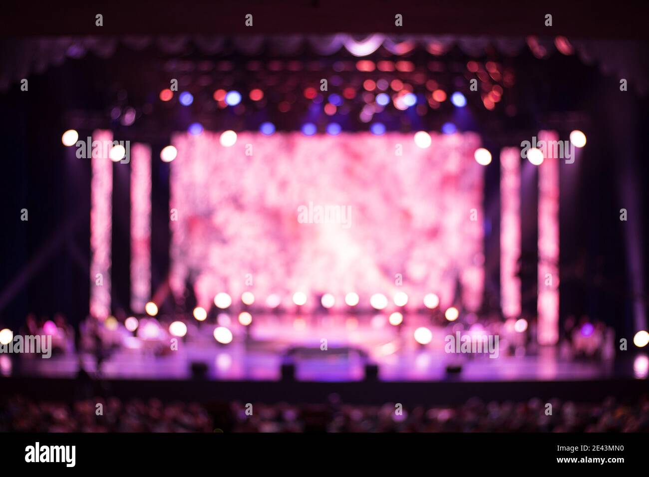 Texture blur and defocus, background for design. Stage light at a ...