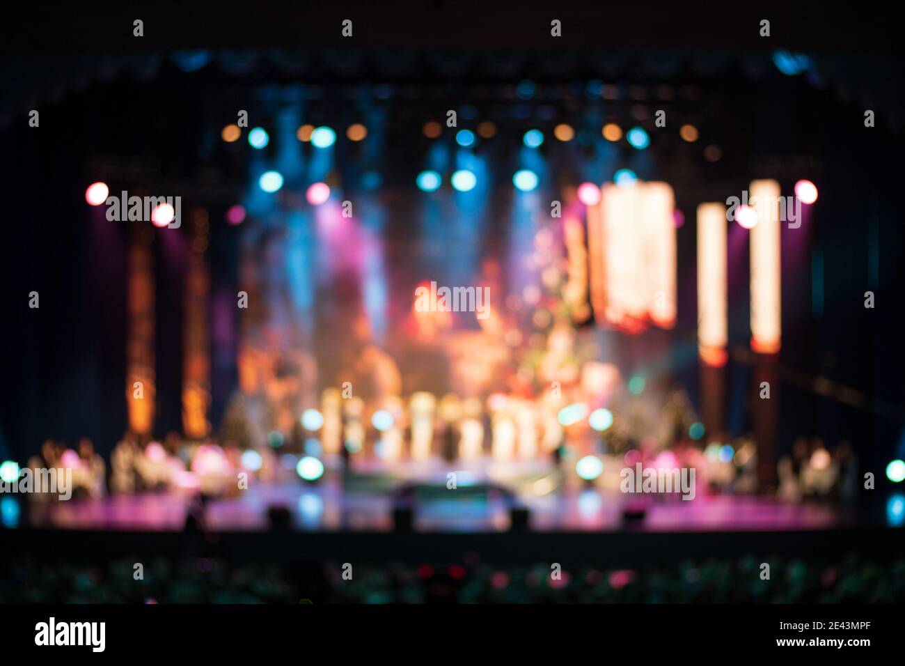 Texture blur and defocus, background for design. Stage light at a ...