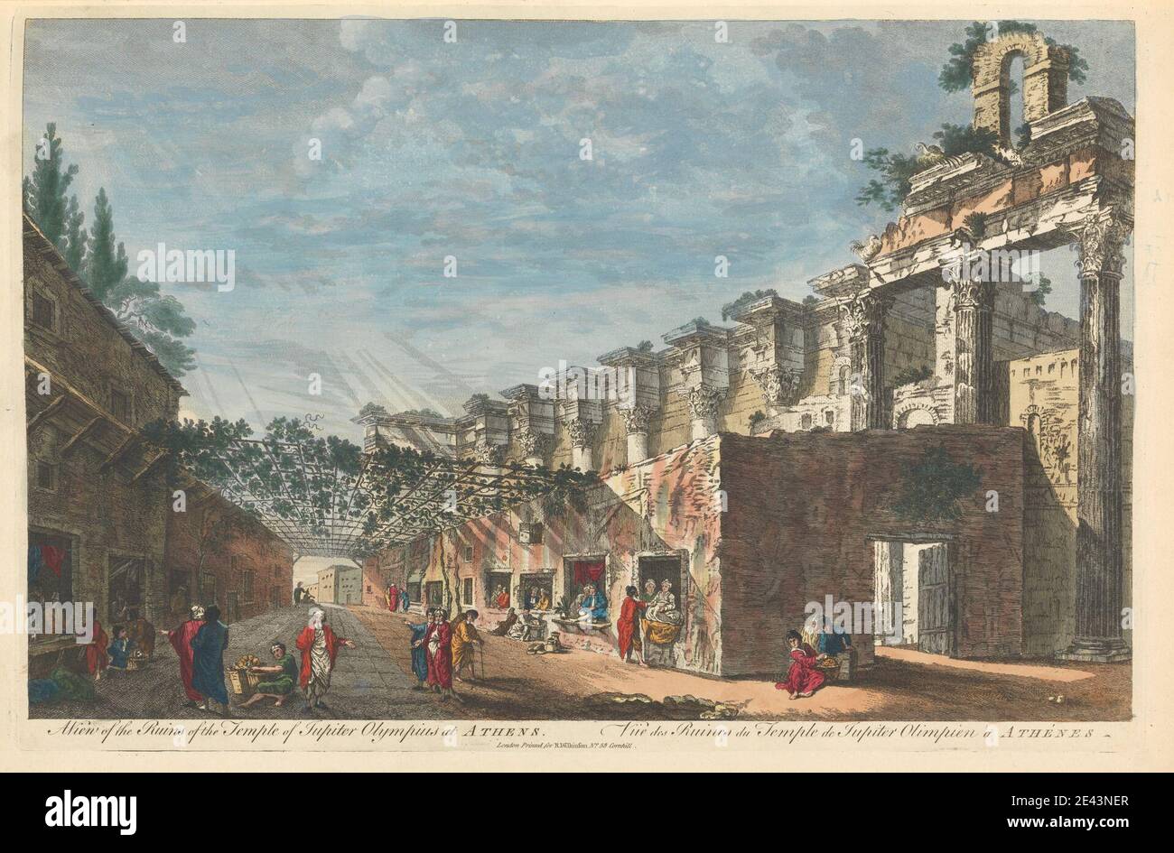 unknown artist, A View of the Ruins of the Temple of Jupiter Olympius ...