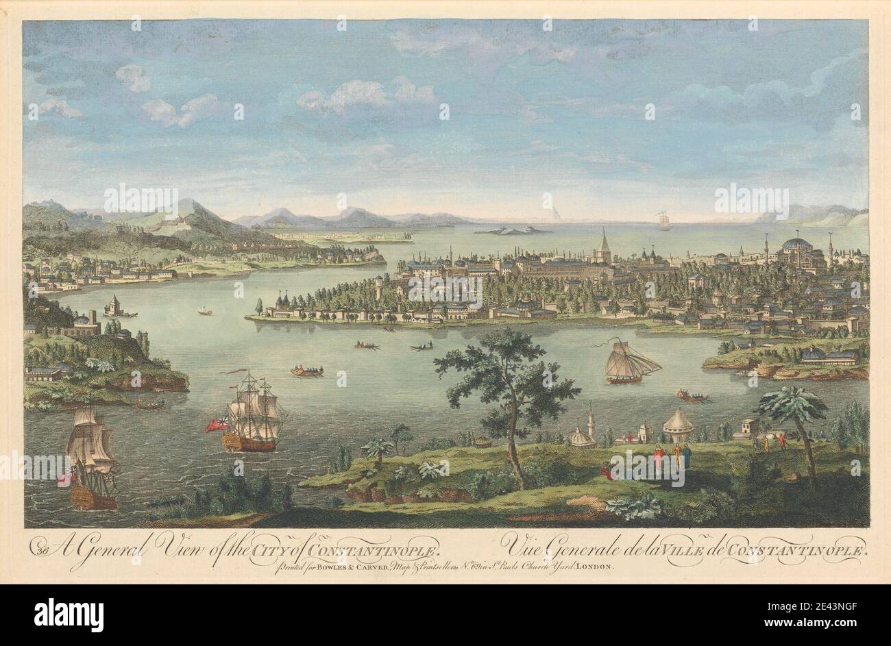unknown artist, A General View of the City of Constantinople. Hand ...