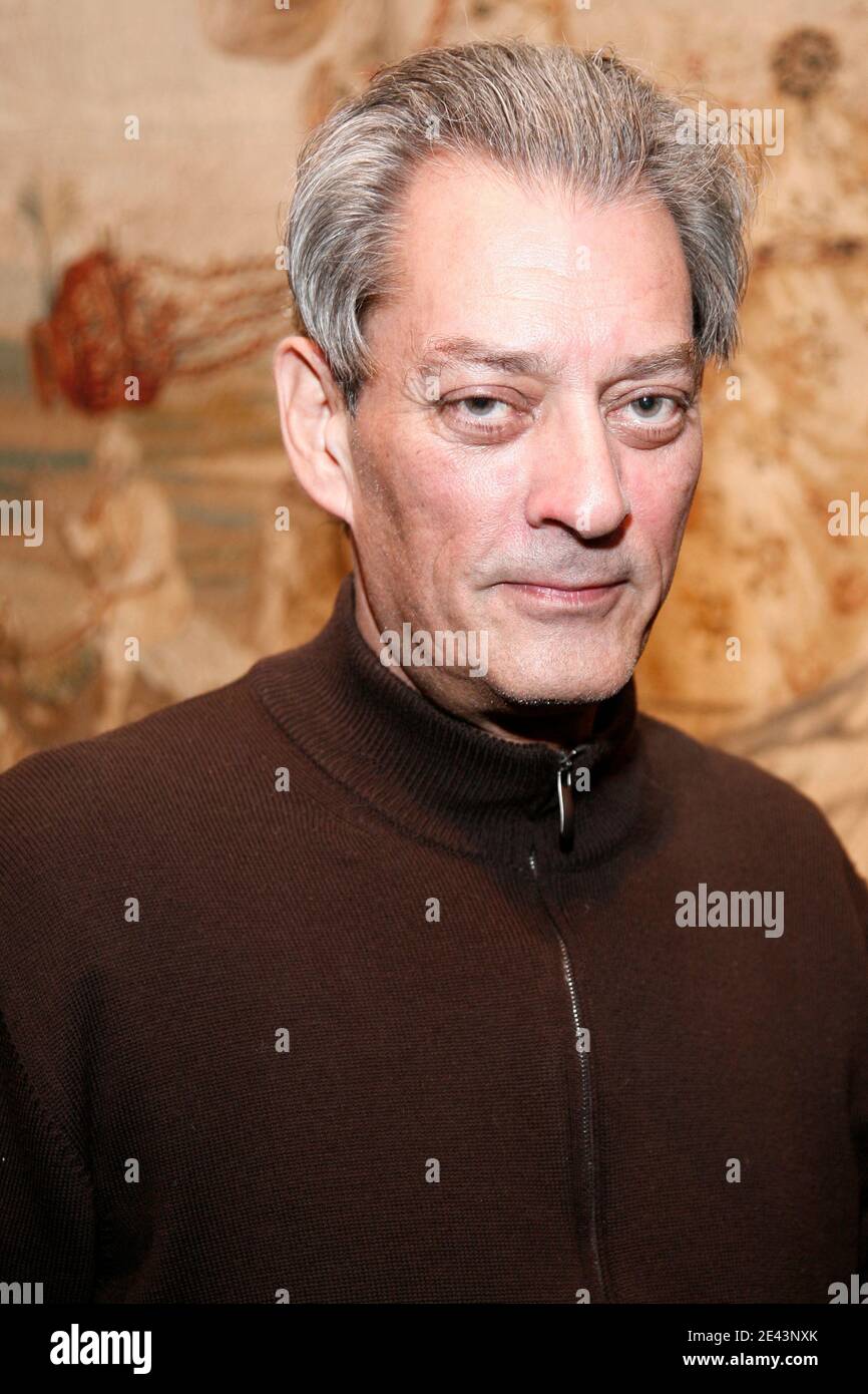Writer Paul Auster is pictured after WWII Historian Robert Paxton ...