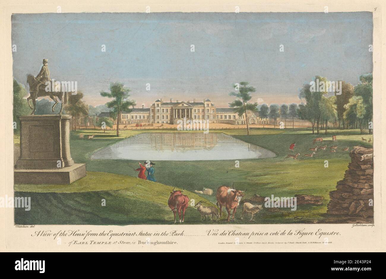 George Bickham, 1684â€“1769, British, A View of the House from the ...