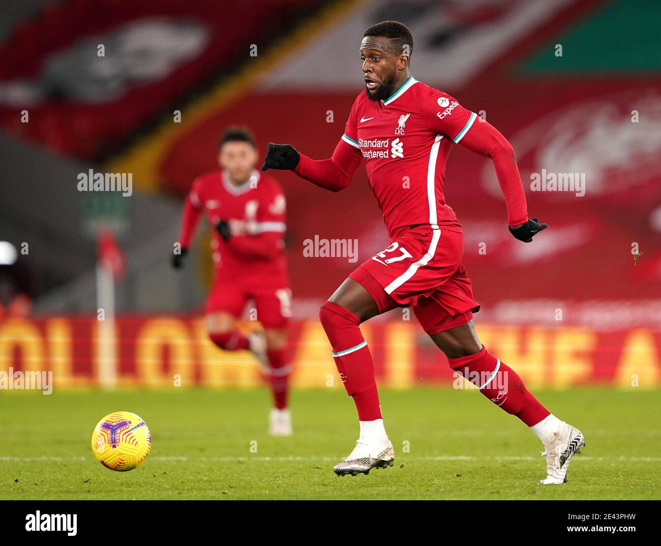 Liverpool's Divock Origi in action during the Premier League match at ...