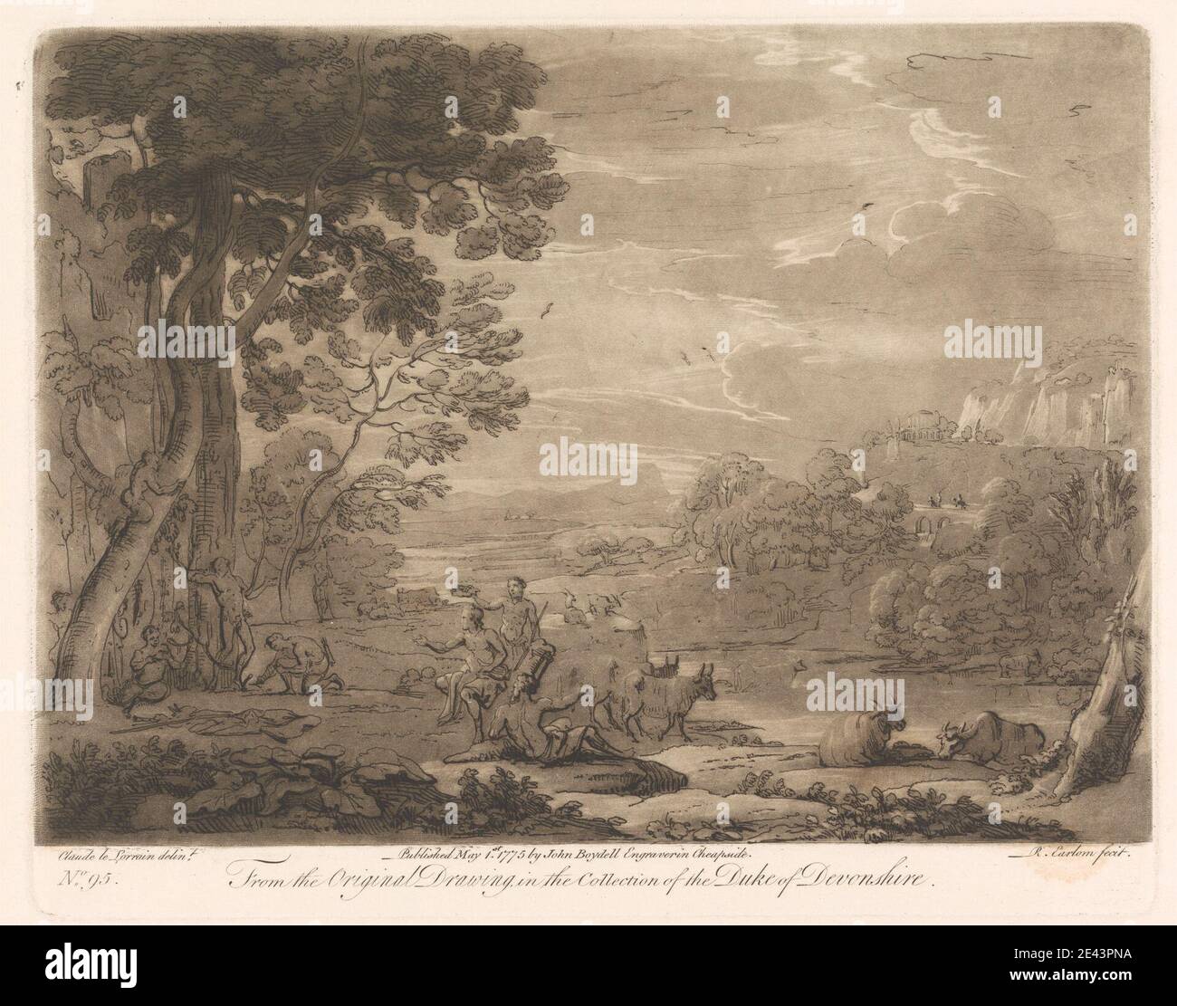 Print made by Richard Earlom, 1743â€“1822, British, A Landscape, with ...