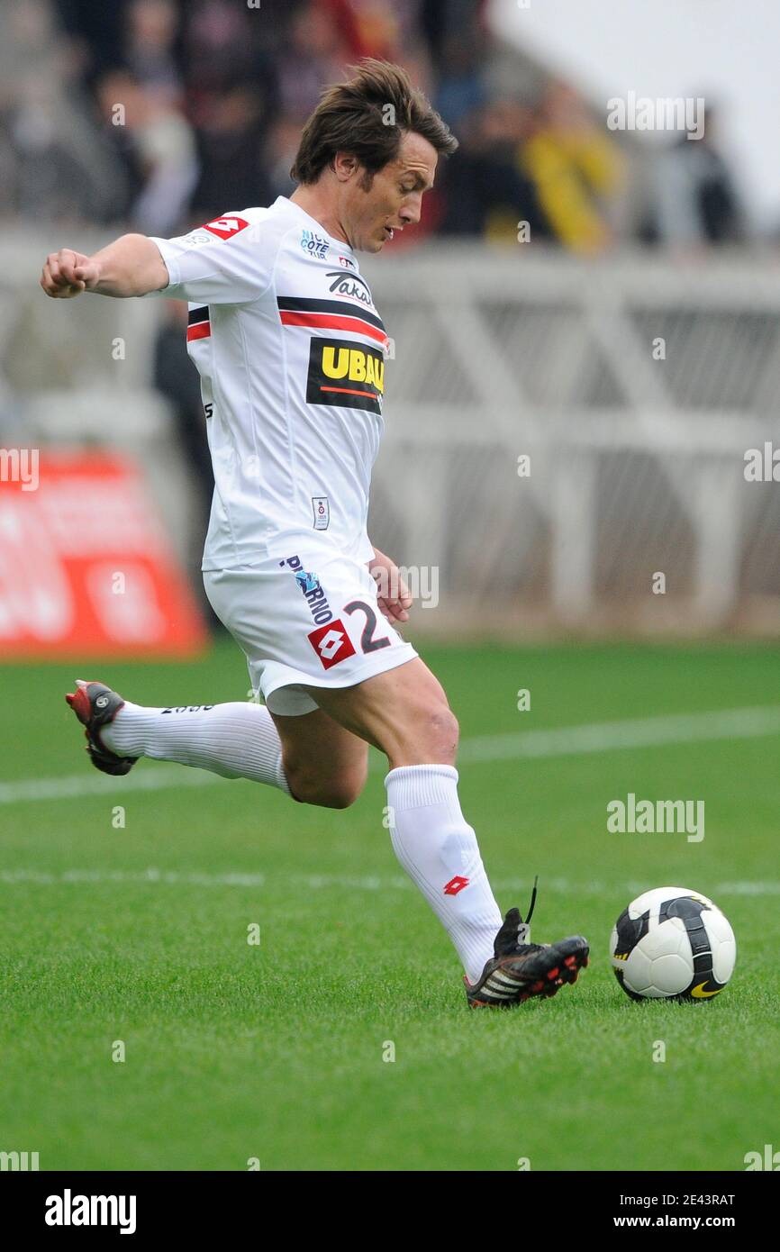 Nice's Cyril Rool during the French First League soccer match, Paris ...
