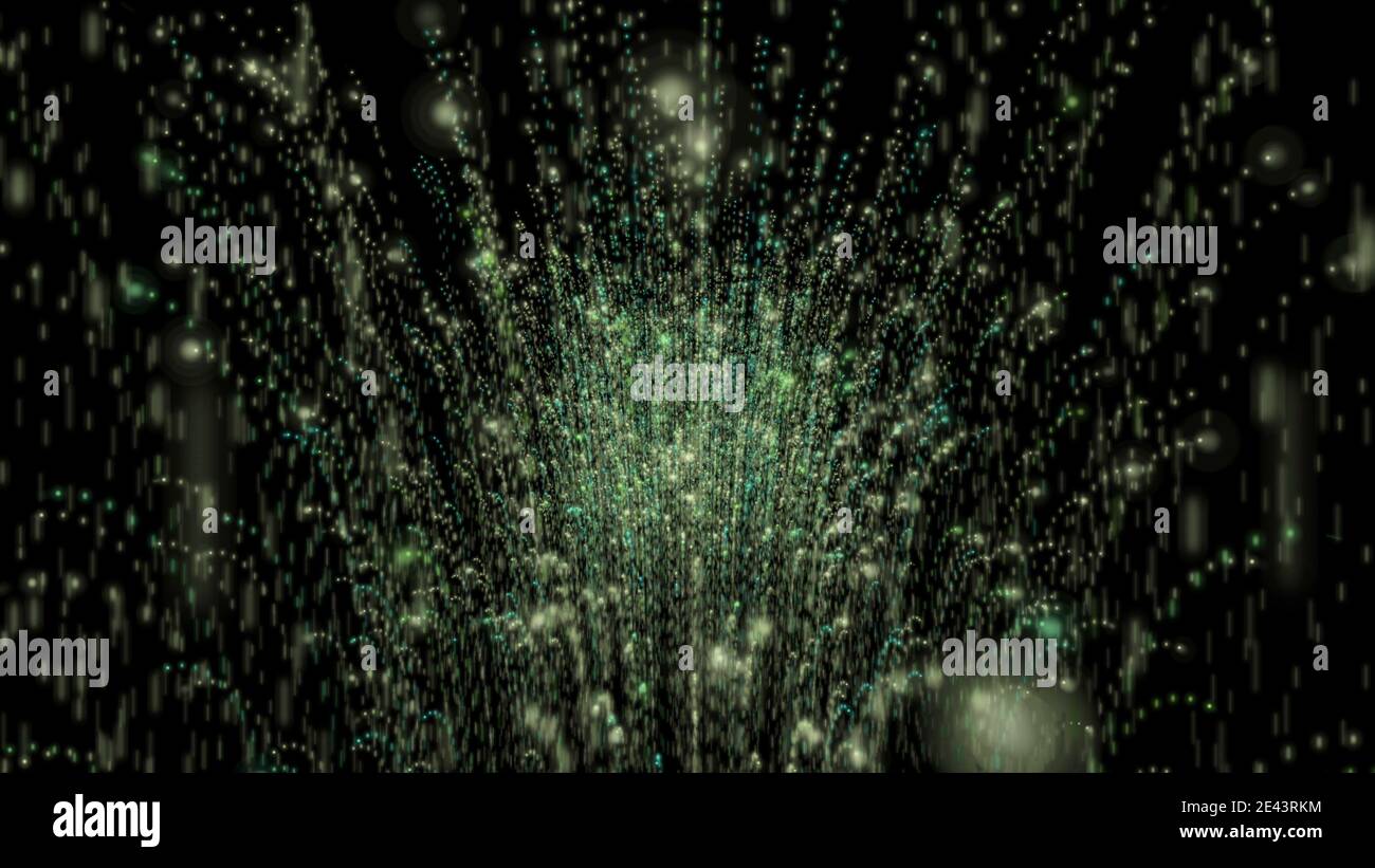 Abstract Creative Particles space bokeh and glowing stars background ...