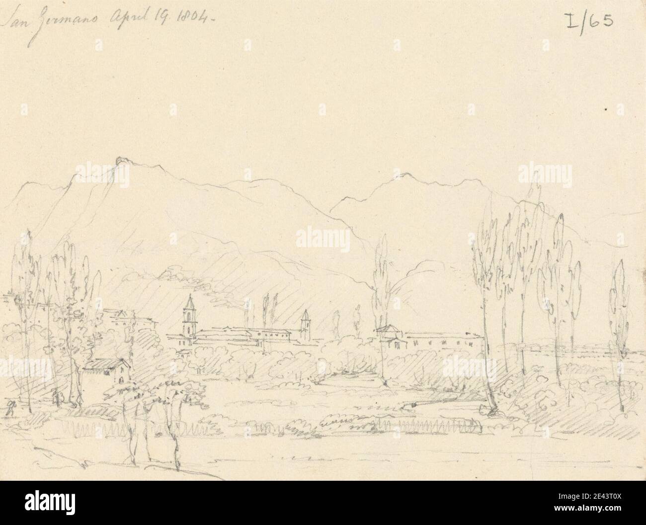 Sir Robert Smirke the younger, 1781â€“1867, British, San Germano, 1804 ...