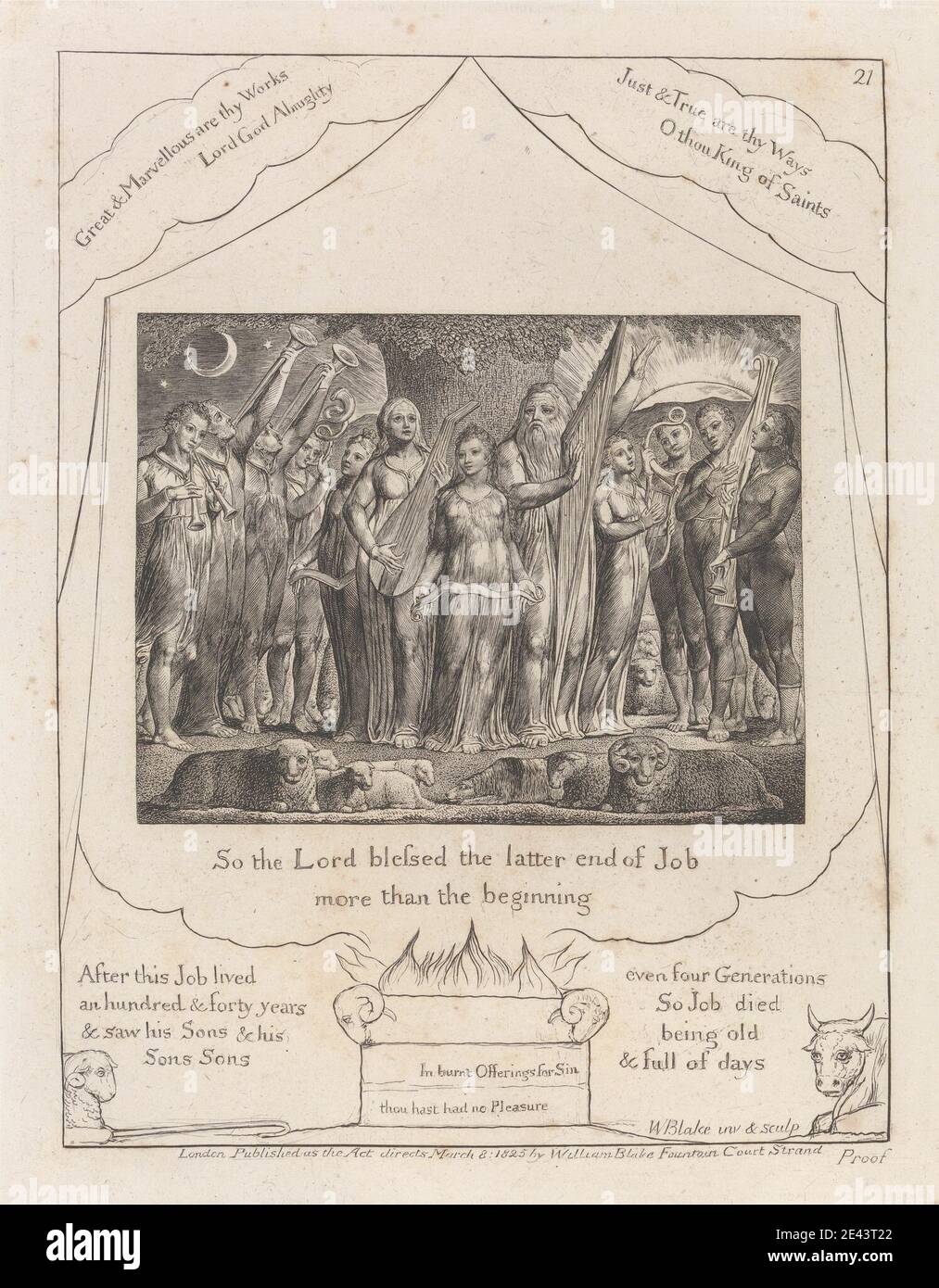 William Blake, 1757â€“1827, British, Illustrations of the Book of Job ...