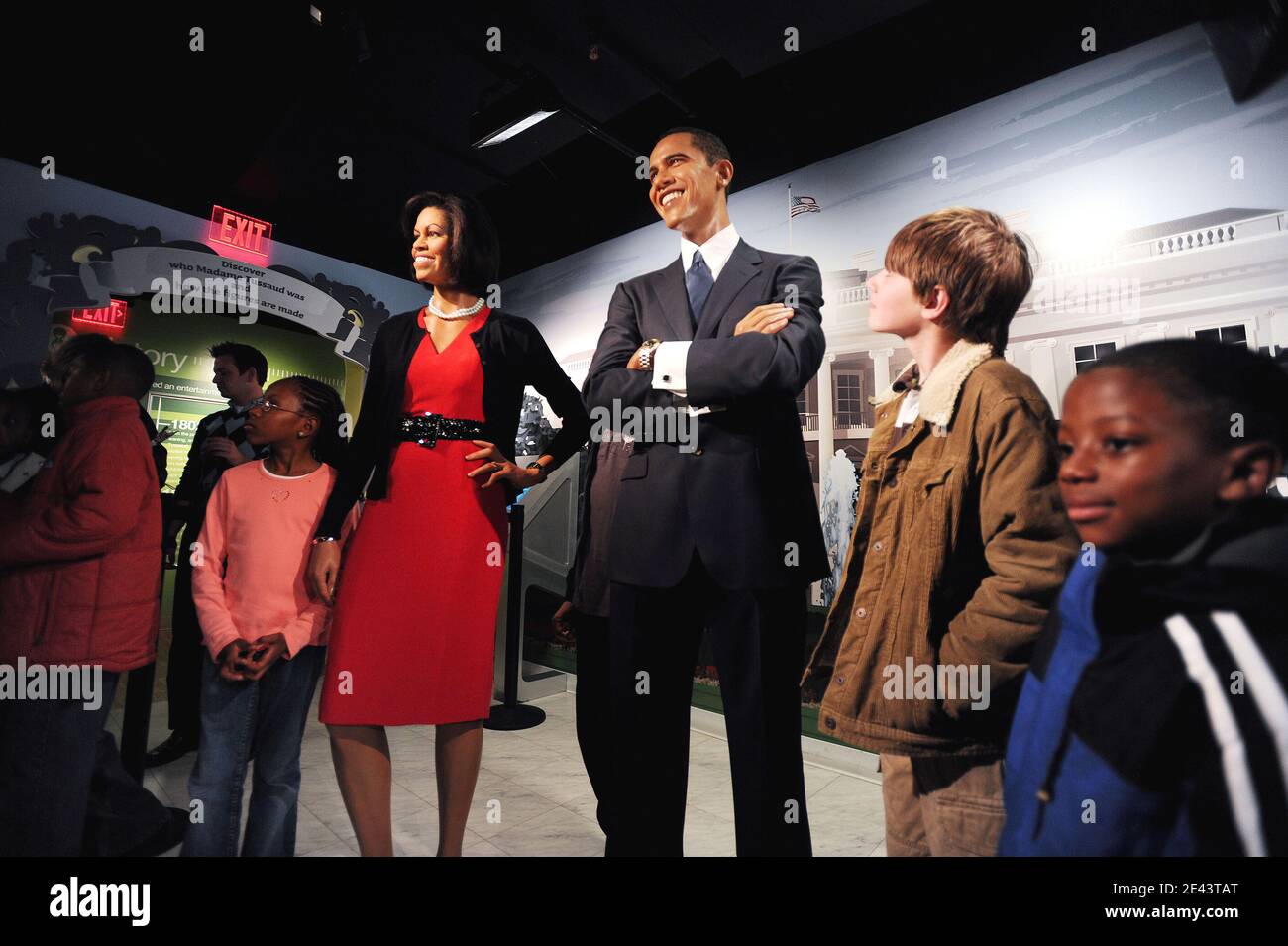 Wax likeness of first lady Michelle Obama figure is unveil at Madame ...