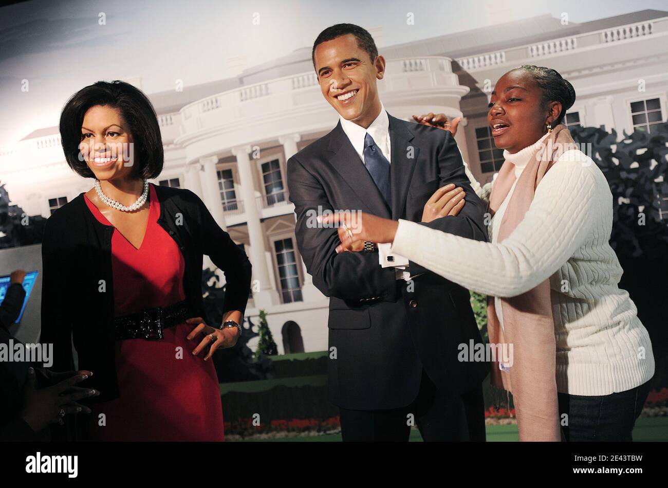 Michelle obama wax figure hi-res stock photography and images - Alamy