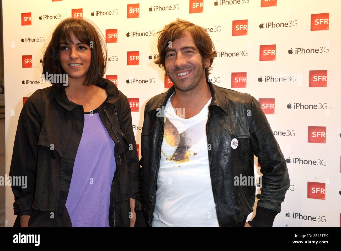 Pierre Mathieu and his girlfriend Sarah attending the 'SFR' party to ...