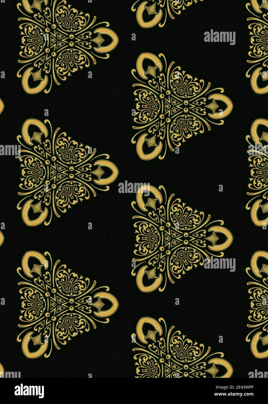 Illustration of the triangular patterned objects on the black ...
