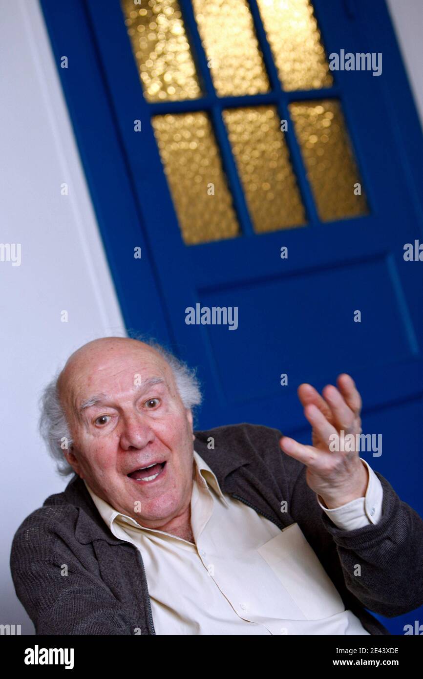 Michel Piccoli promoting his latest play Minetti in Lille, France on ...