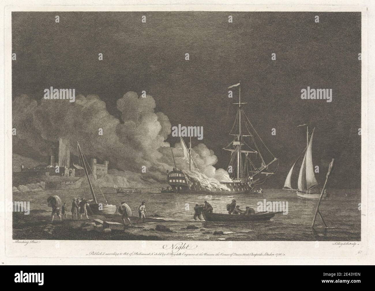 Print made by John Boydell, 1720â€“1804, British, Night, 1756. Etching ...