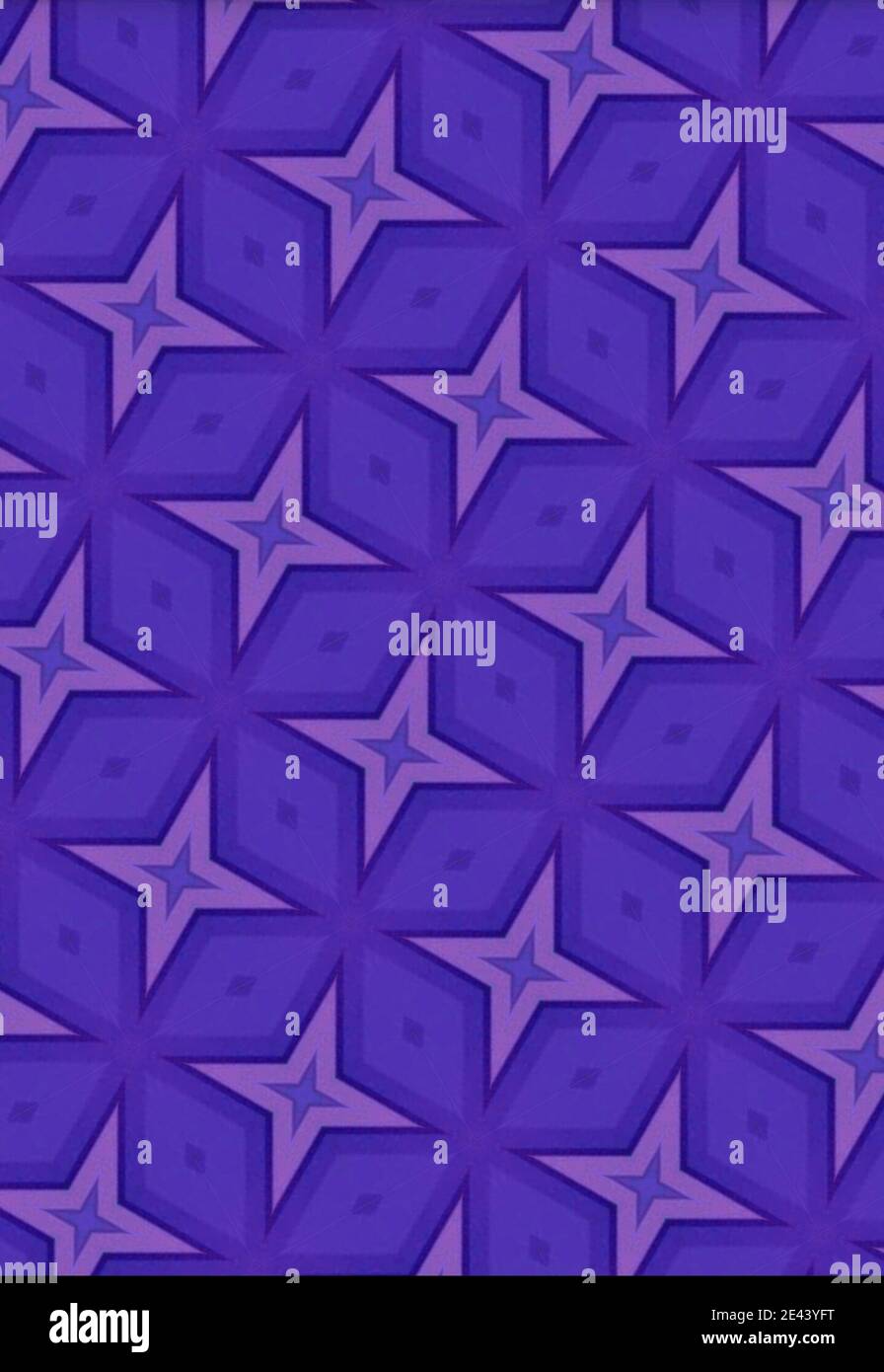 Illustration of the cross-shaped pattern on the purple geometrical ...