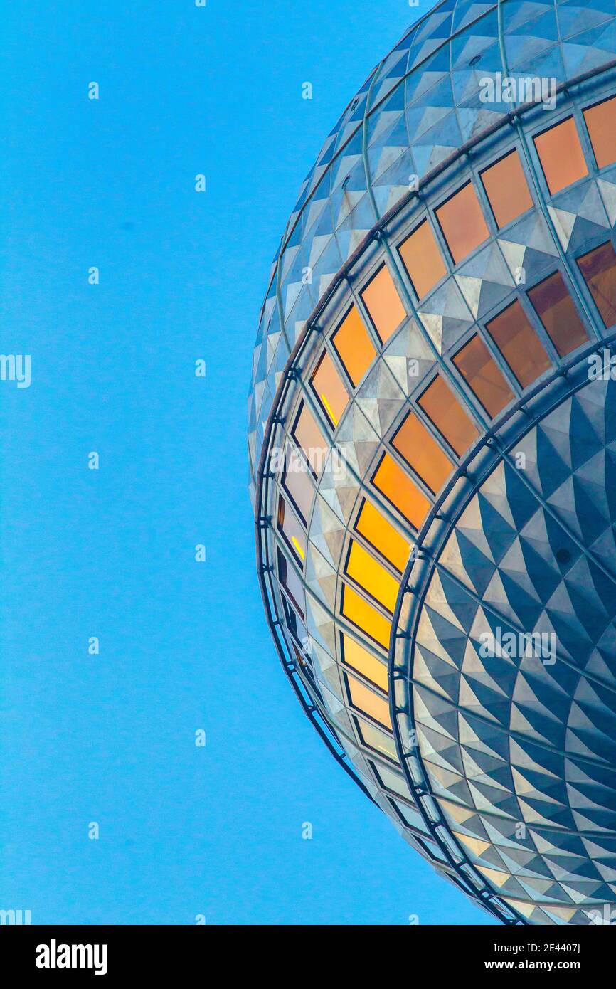 Vertical shot of a tv tower building Stock Photo - Alamy