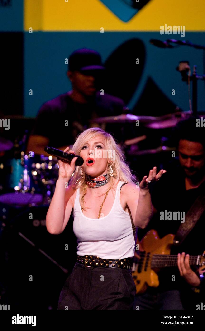 Headliner Natasha Bedingfield performs at the Grammy Celebration ...