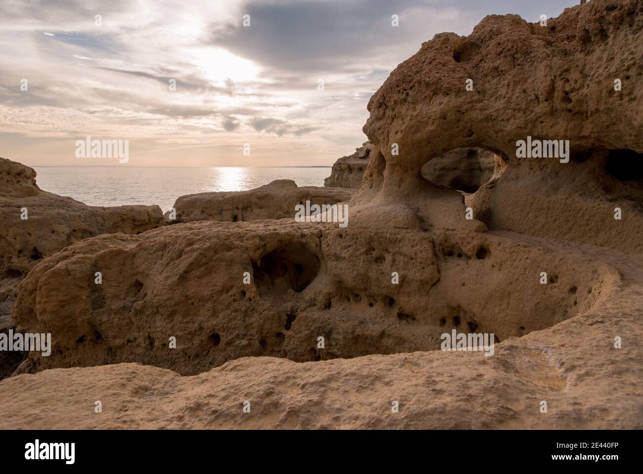 Portugal algarve cave algar seco hi-res stock photography and images ...