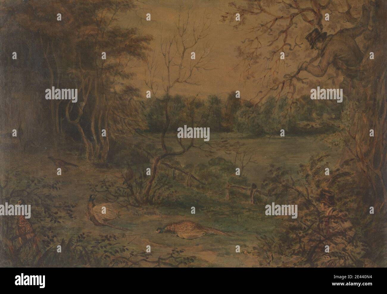 C. Blake, active 1825â€“1826, The Poacher's Progress: 'Poachers Snaring ...