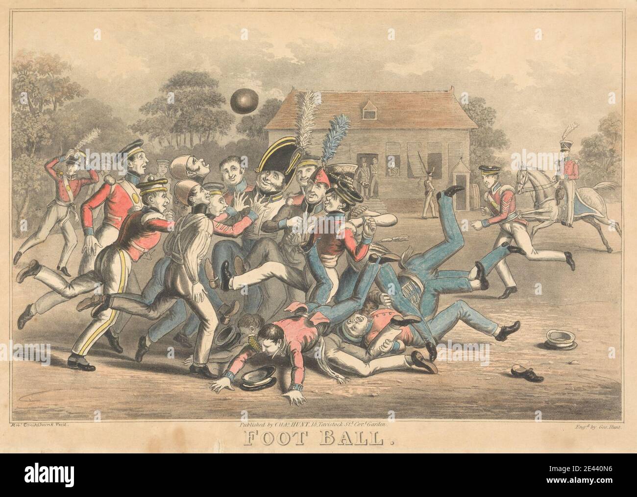 George Hunt, active 1820â€“1840, British, Foot Ball, c. 1825. Aquatint ...