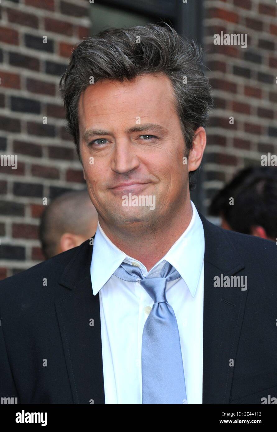 Actor Matthew Perry attends a taping of 'The Late Show With David ...