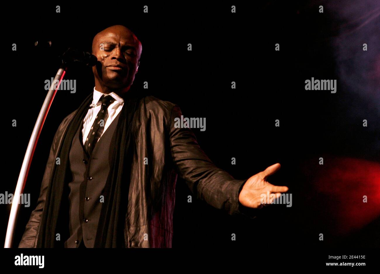 Singer Seal performs at Radio City Music Hall in New York City, USA on ...