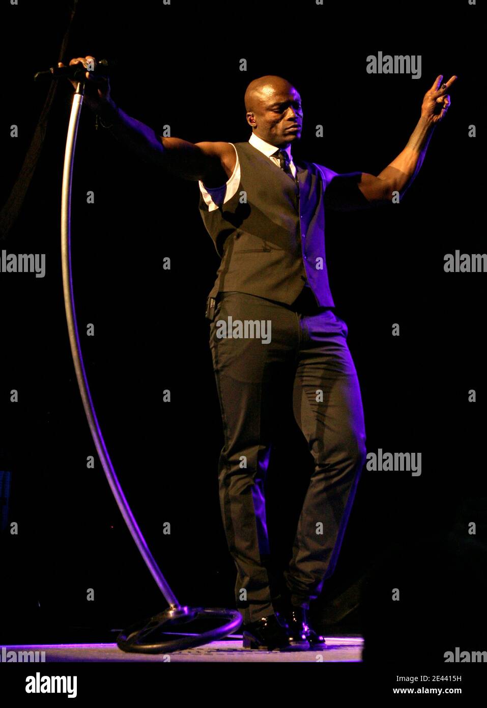 Singer Seal performs at Radio City Music Hall in New York City, USA on ...