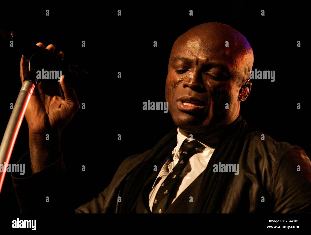 Singer Seal performs at Radio City Music Hall in New York City, USA on ...