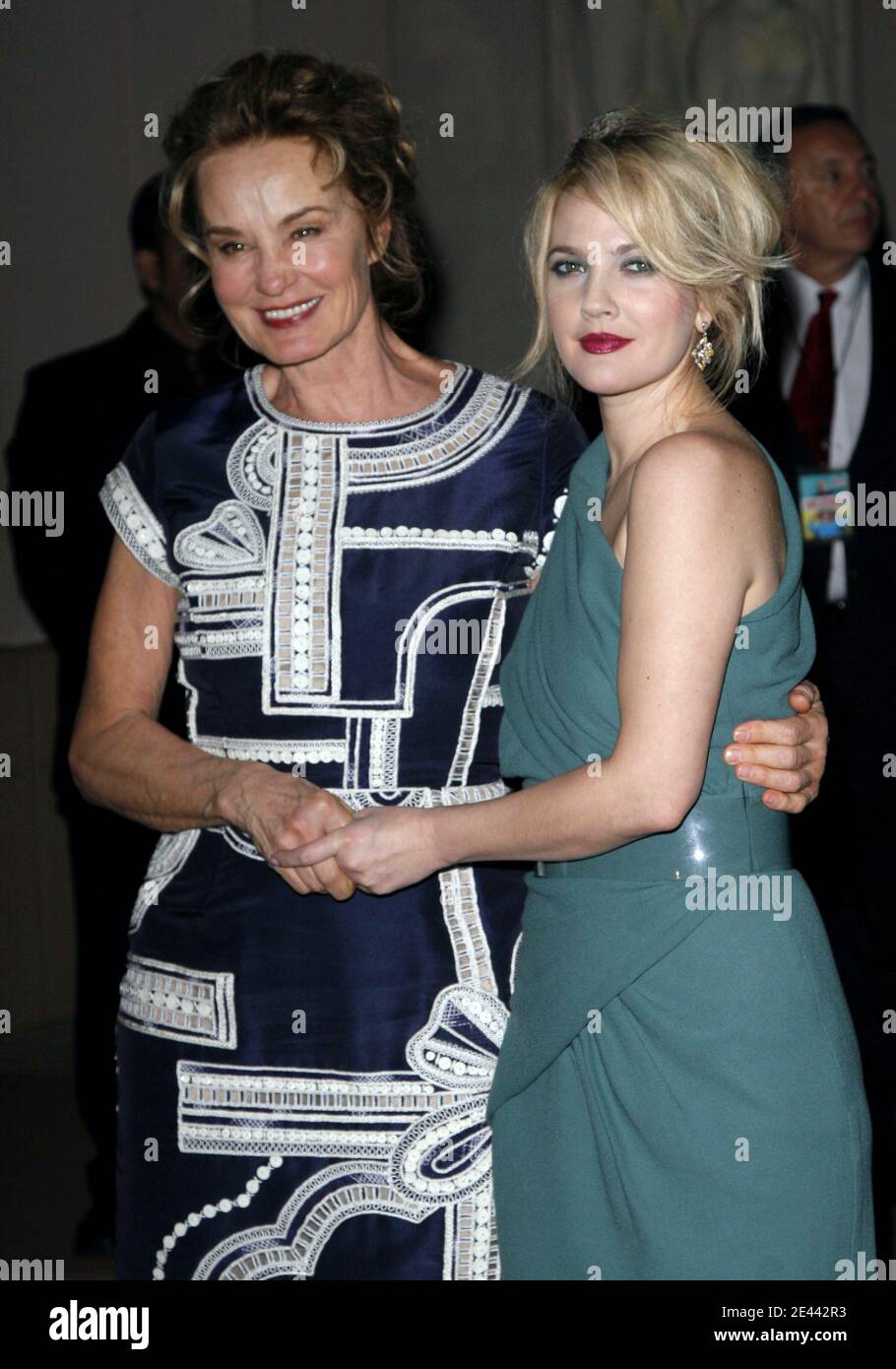 Drew Barrymore and Jessica Lange arriving for Academy of Television ...
