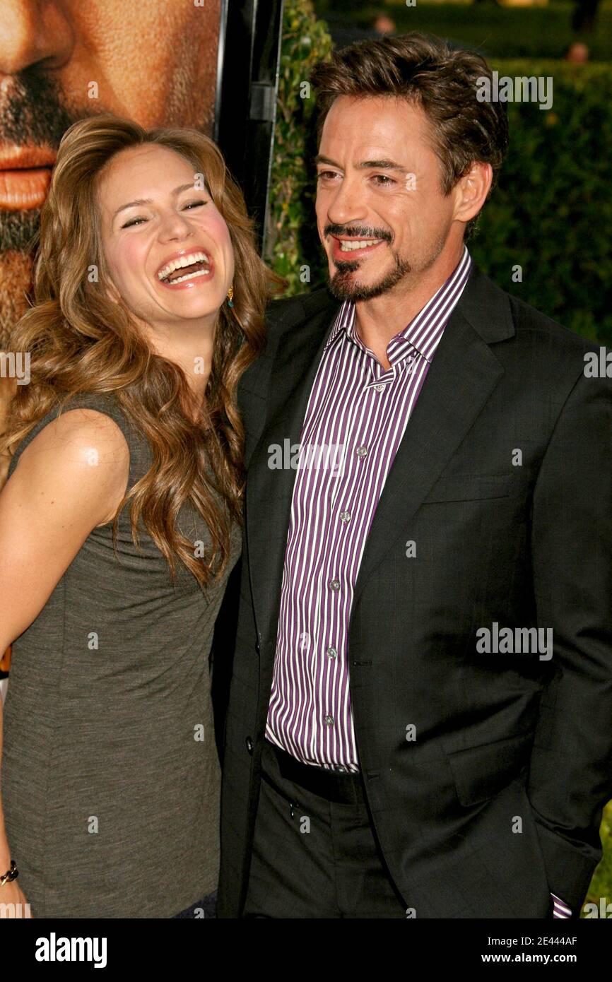 Robert Downey Jr. and Susan Levin arrive at The Soloist, Los Angeles ...